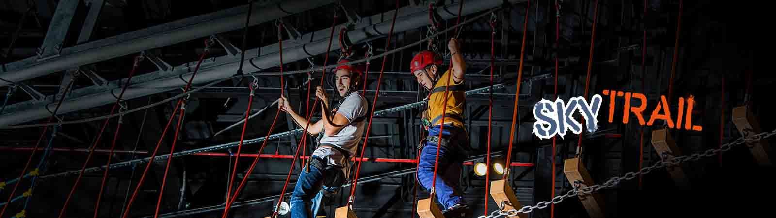 Sky Trail & Climbing Wall Obstacle Course | Magic Planet UAE